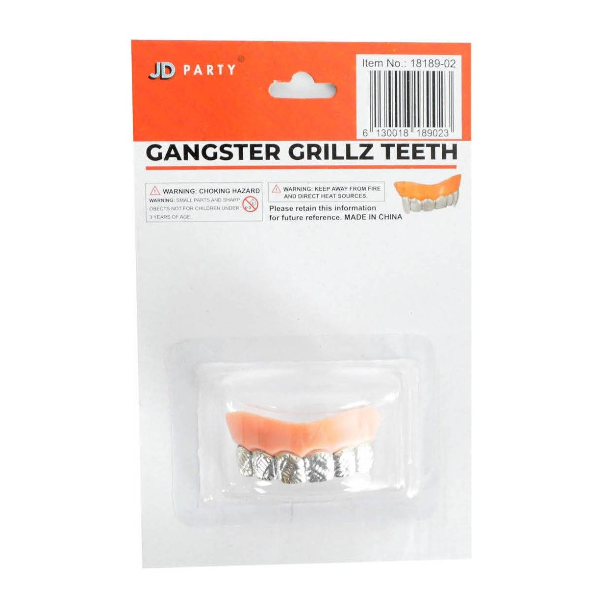 Grillz Gangster Teeth (Silver) | Order Online Australia