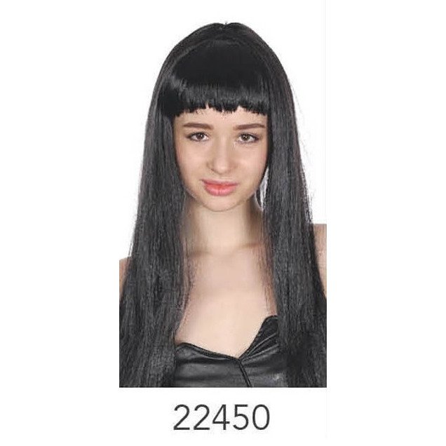 Long Wig with Fringe Black | Order Online Australia