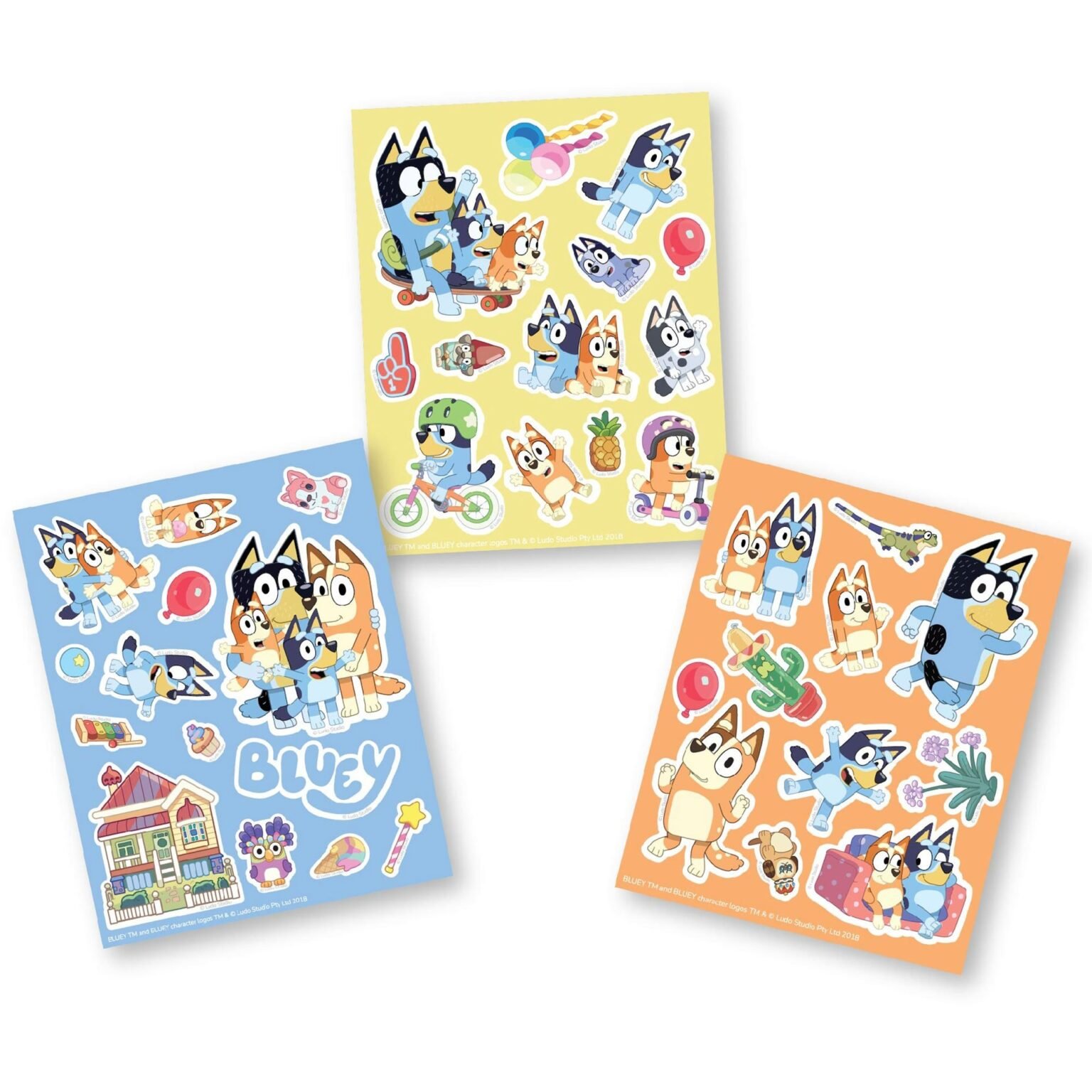 8 Bluey Sticker Sheets | Order Online Australia