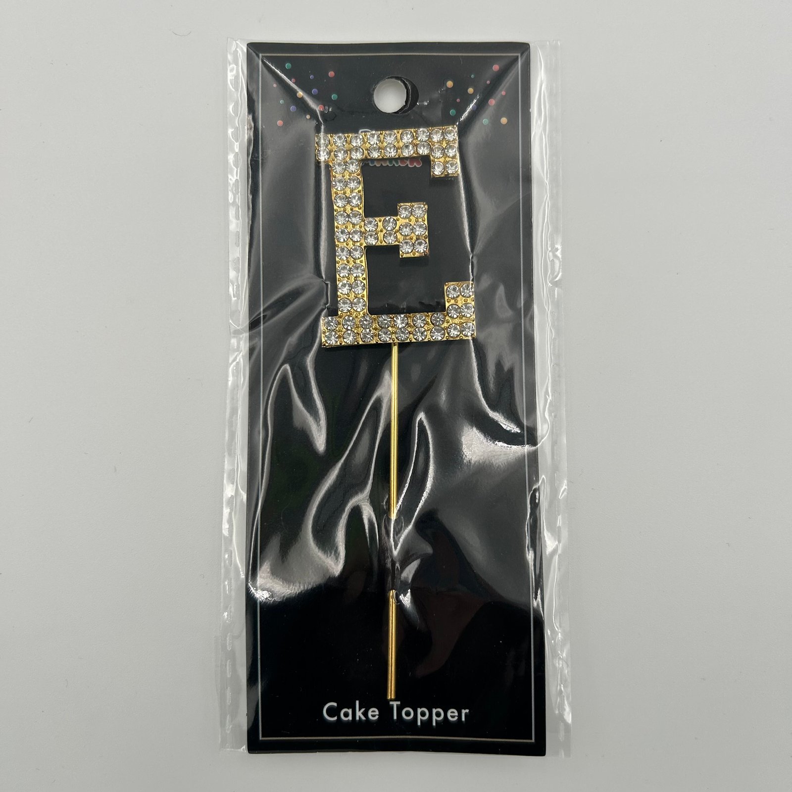 Gold Letter Cake Topper - E | Order Online Australia