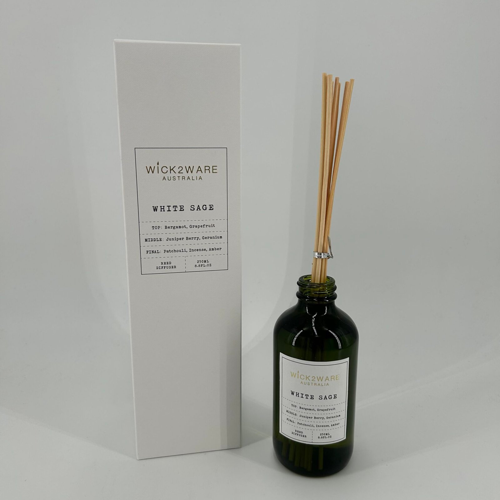 Green Diffuser 250ml - White Sage | Order Online Australia